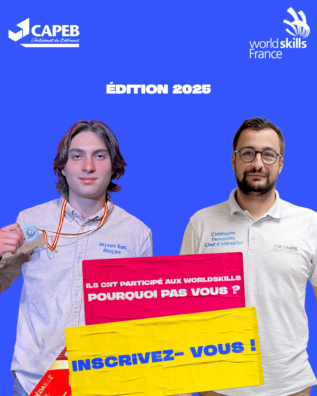 Participez aux WorldSkills 2025 avec la CAPEB ! ・ CAPEB